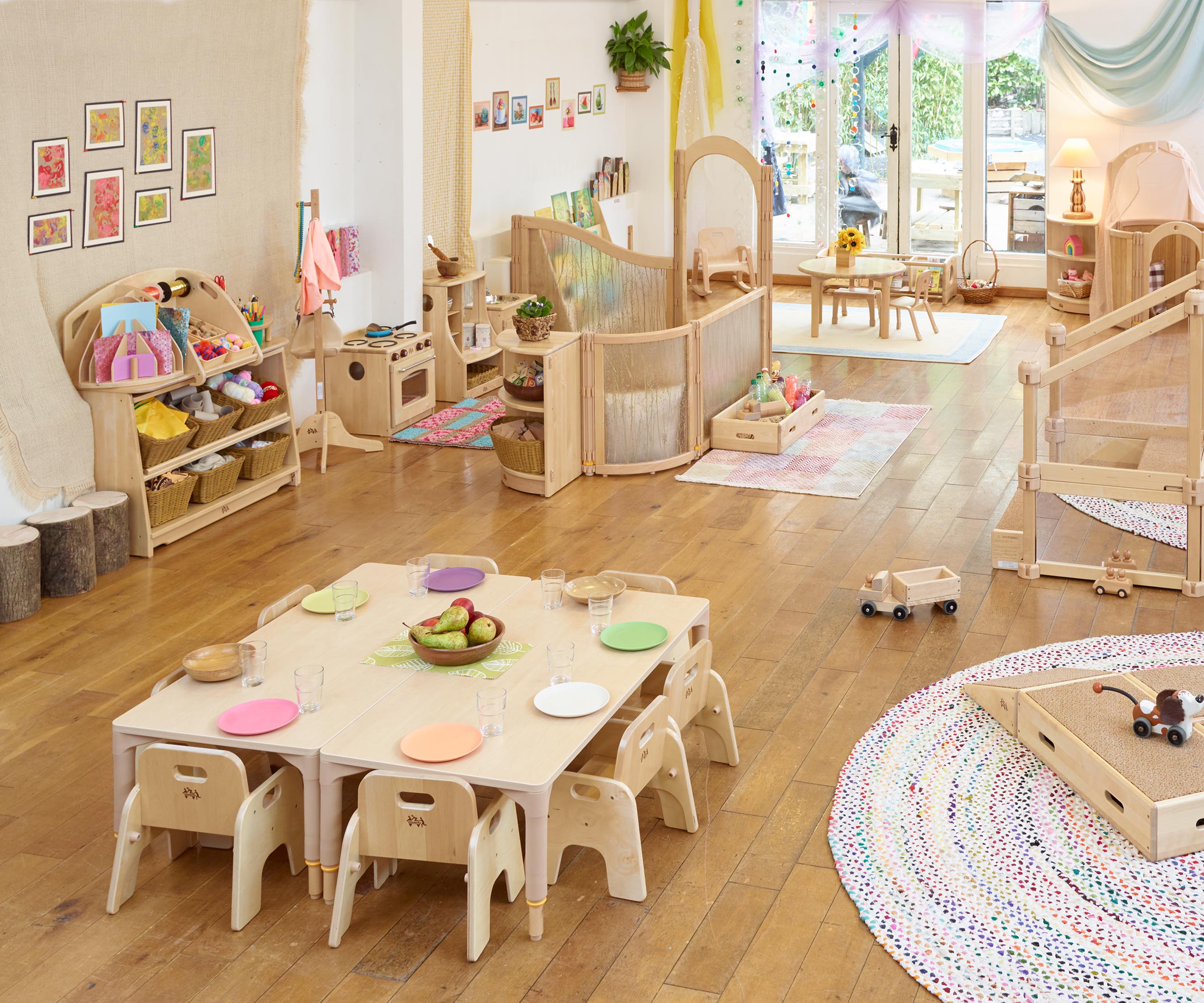 Rechteckige höhenverstellbare Tische | Community Playthings